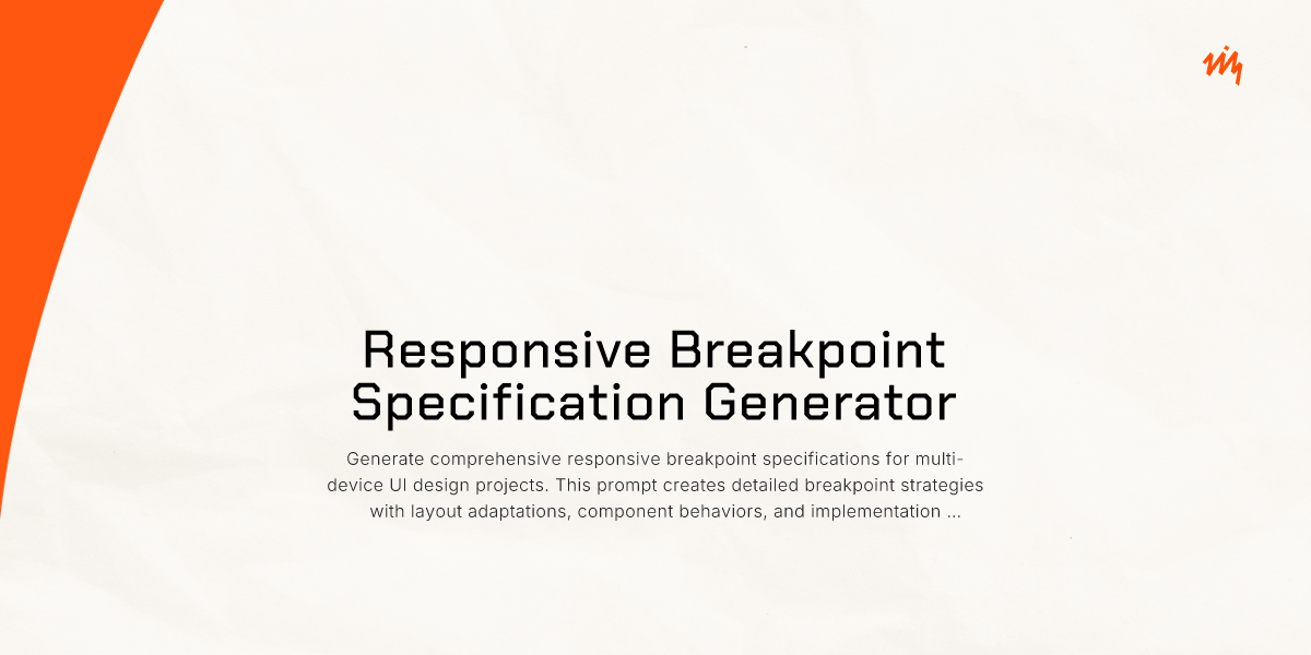 Responsive Breakpoint Specification Generator