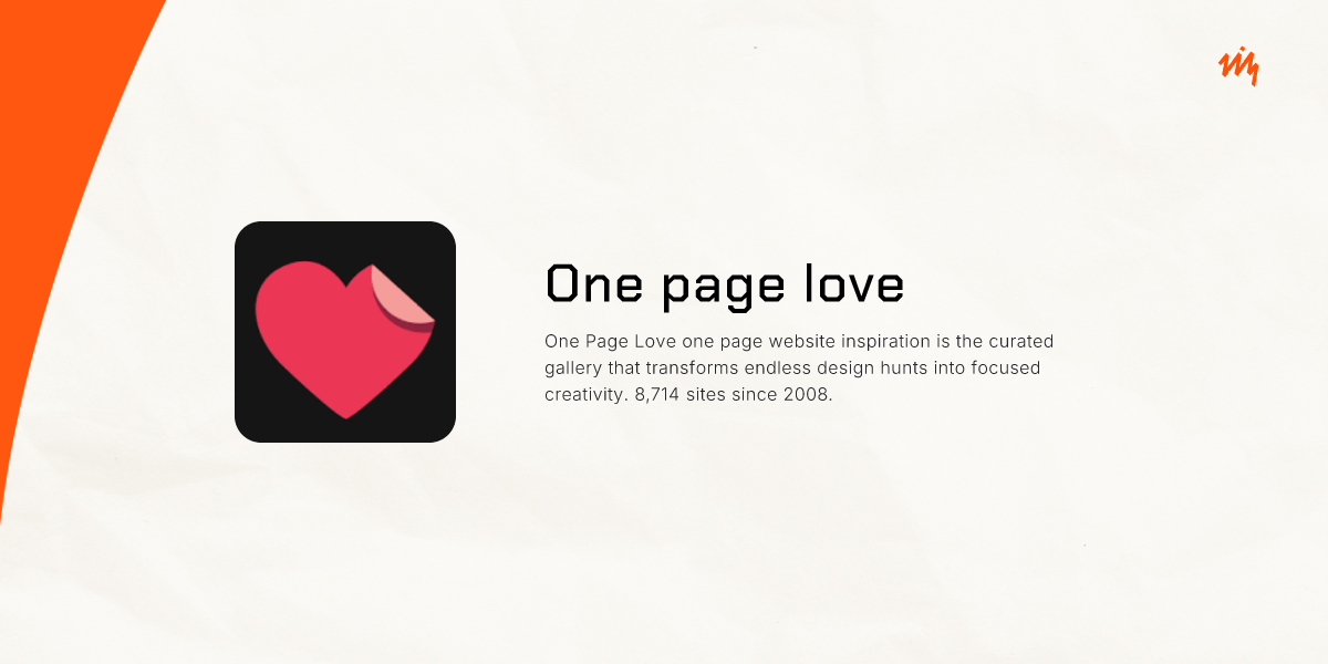 One page love