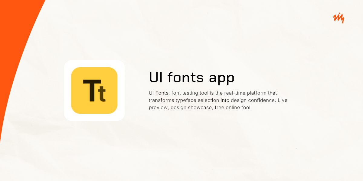 UI fonts app